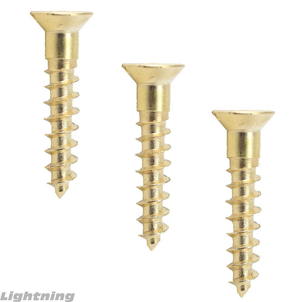 #0 x 3/8 Solid Brass Flat Head Slotted Wood Screw Qty 100