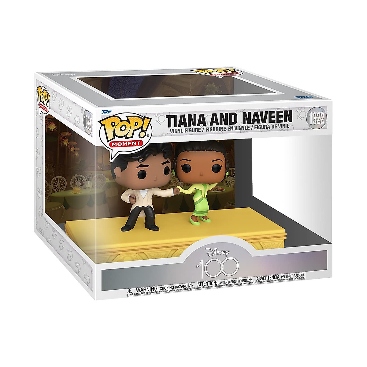Funko Pop! Moment: Disney 100 - Tiana and Naveen Dancing, Princess Tiana