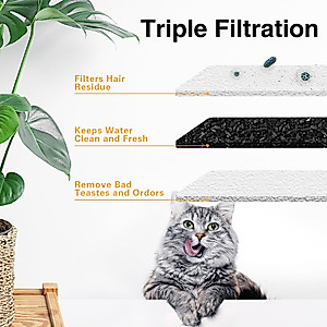 BENCMATE Cat Water Fountain Accessories - Filters 4 pcs