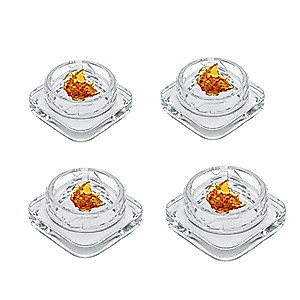 Green Canamaster 90 Pack of 9ml Square Glass Jars with Child Resistant White Lids - Ideal for Storing Concentrates and Other Small Items Safely