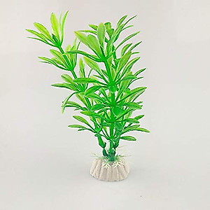 6 Pcs Fish Tank Decorations,Artificial Aquarium Plants,Used for Household or Office Aquarium Simulation Plastic Hydroponic Plants
