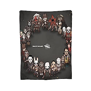 Dead by Game Daylight Throw Blankets Soft Comfortable Warm Anti-Pilling Flannel Blanket for Sofa Custom Air Conditioning Blanket for All Season 50"X40"