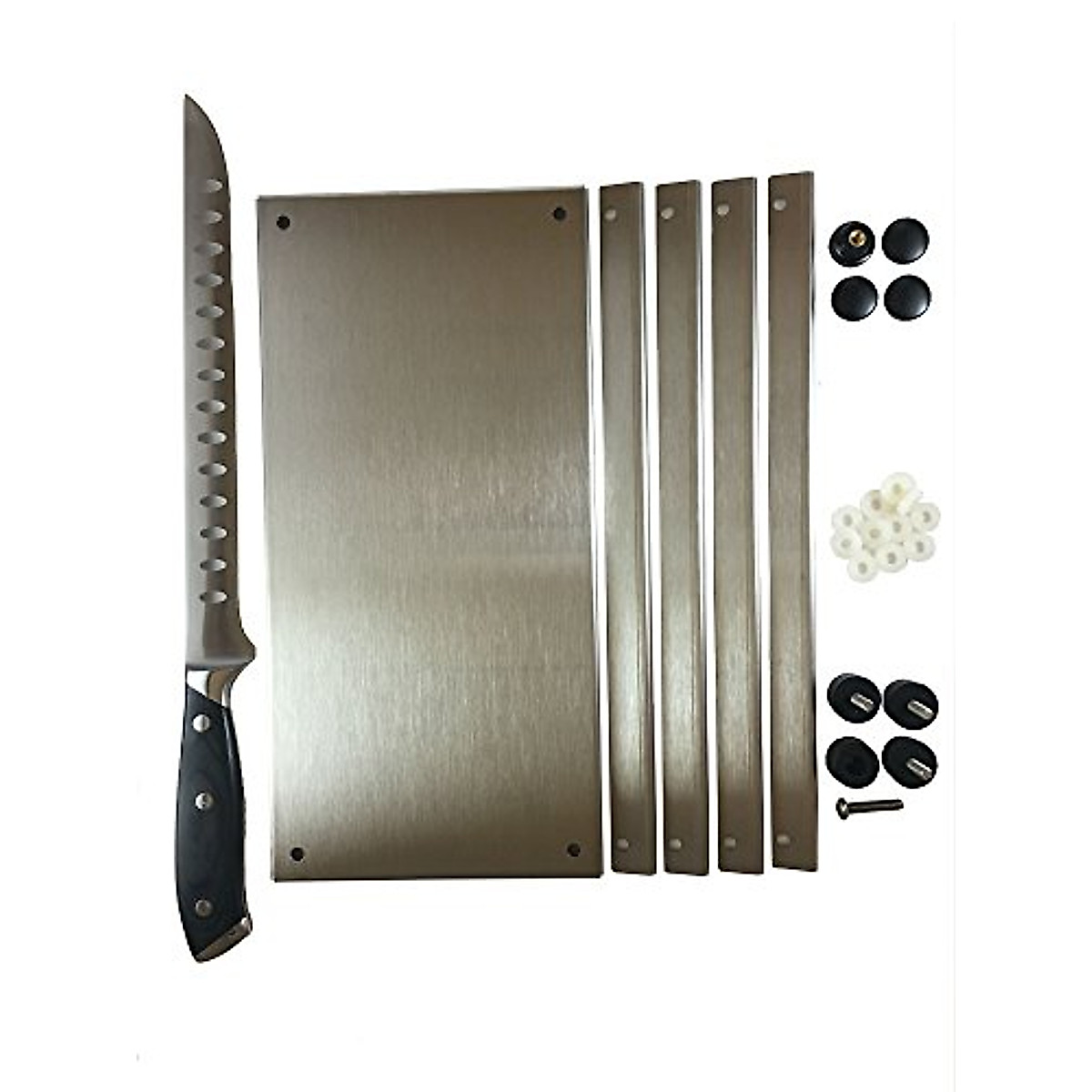 shop-ezy Meat slicer Stainless Steel Jerky Maker Cutting Board With 10-Inch Professional Slicing and Carving Knife