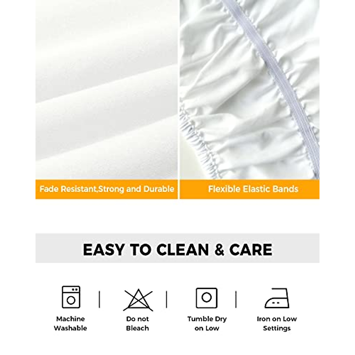 Boho Bed Skirt King Size 18 Inch Drop, Adjustable & Elastic Wrap Around Bed Skirts Pleated Luxury Dust Ruffles for Twin Full Queen Cal King Base Bed, Casual Geometric Tribal Modern Black White