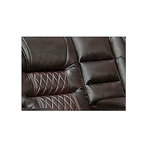 Kingway Sofas, 2 Recliner Seat, Brown