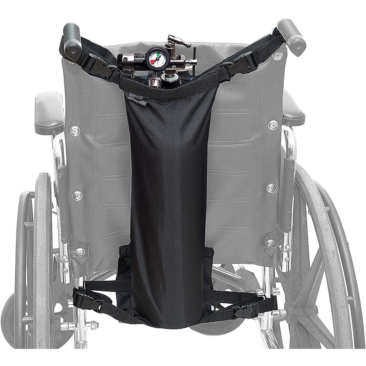 MHKGIOA Xygen Cylinder Bag - Oxygen Backpack Holder for Wheelchair & Walker - Portable Oxygen Tank Bag for D and E Cylinders Bottle