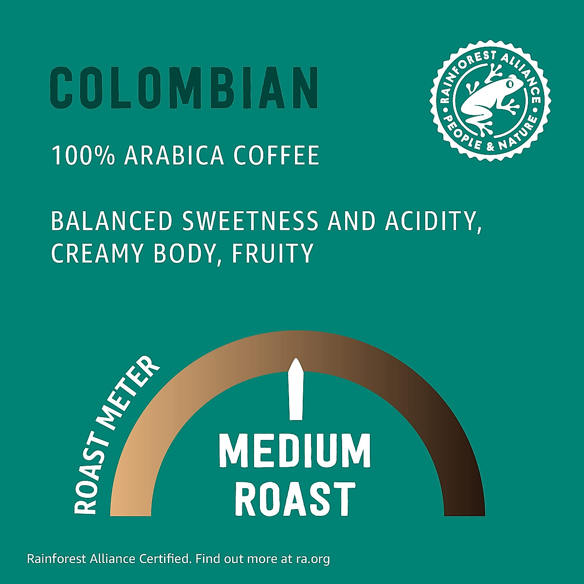 Amazon Brand - Happy Belly Colombian Coffee Pods (Medium Roast), Compatible with K-Cup Brewer, 96 Count