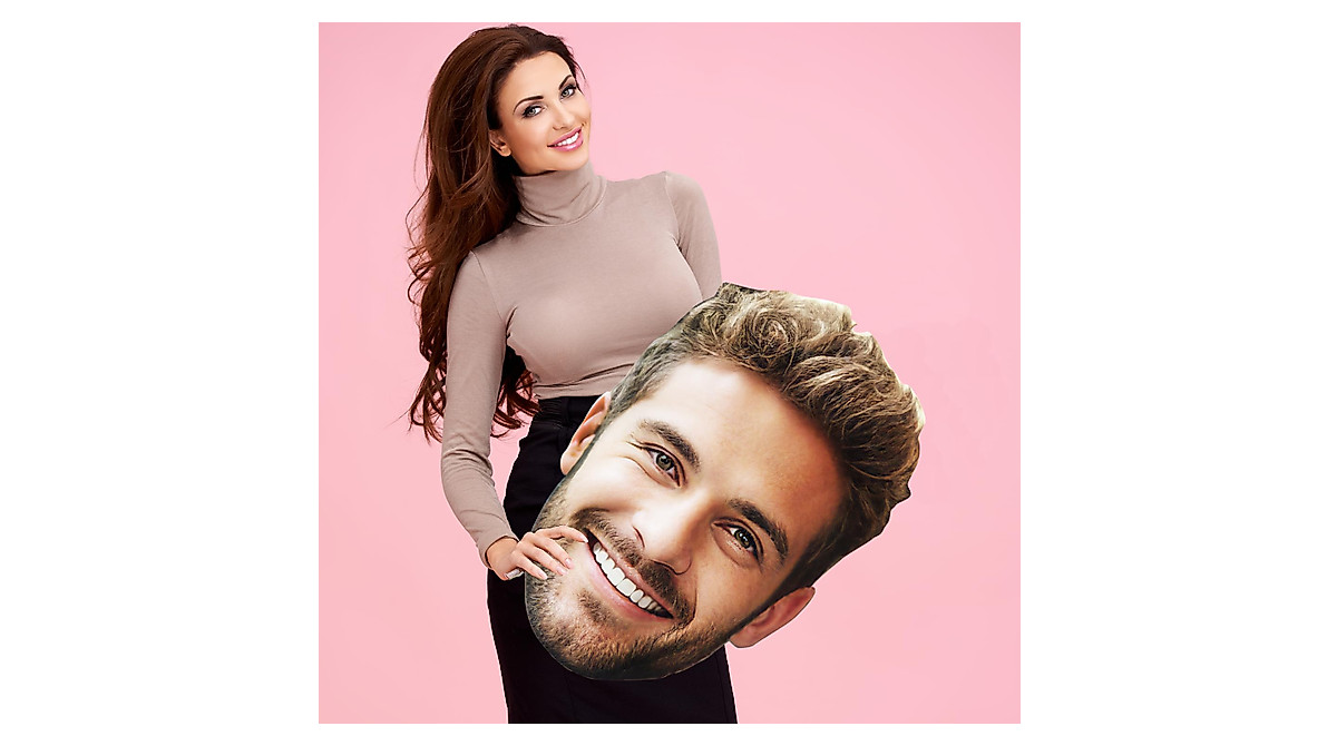 Custom Big Head Cardboard Cutout - Fun Face on Stick