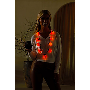 Mud Pie Light Up Halloween Wine Glass Set, Here for the Boos, 3" x 3 1/2