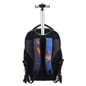UNIKER Rolling Backpacks for Teens,Duffel Bag for Travel Backpack with Wheels,Trolley School Bag with Pencil Case,Carry on Suitcase
