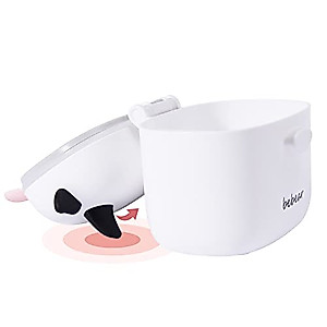 Bebamour Baby Formula Dispenser Portable Travel Milk Powder Formula Container Candy Fruit Snack Storage Container with Scoop and Leveller, BPA Free (Black)