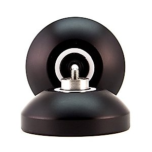 YoyoFactory Dv888 - A Simple and Comfortable Beginner Friendly Yoyo - Comes with Extra String & Pre Tied Finger Loop - Constructed from Aircraft Grade Aluminum - for Novice and Advanced Tricks Black