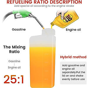 DC HOUSE 63CC Gas Powered Post Hole Digger with 8" Earth Auger Drill Bit, Post Hole Digger Auger Digging Tools, 2-3 Packages Shipping