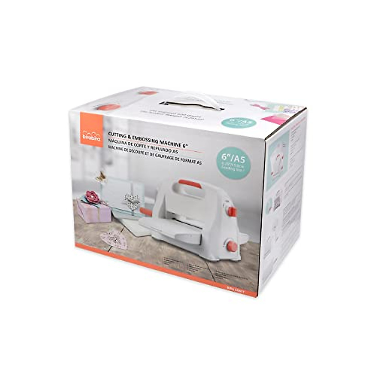 Bira Craft Die ADJUSTABLE Cutting & Embossing Machine, Feeding Slot 6-1/4" for 6" Paper and Other Materials.