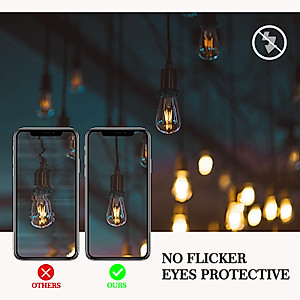 6-Pack 8W Dimmable Edison LED Light Bulbs 100W Equivalent, Vintage ST64/ST21 LED Filament Bulbs with 1000LM, 3000K Soft Warm White Lighting, E26 Medium Base Clear Glass for Home, Office, Restaurant