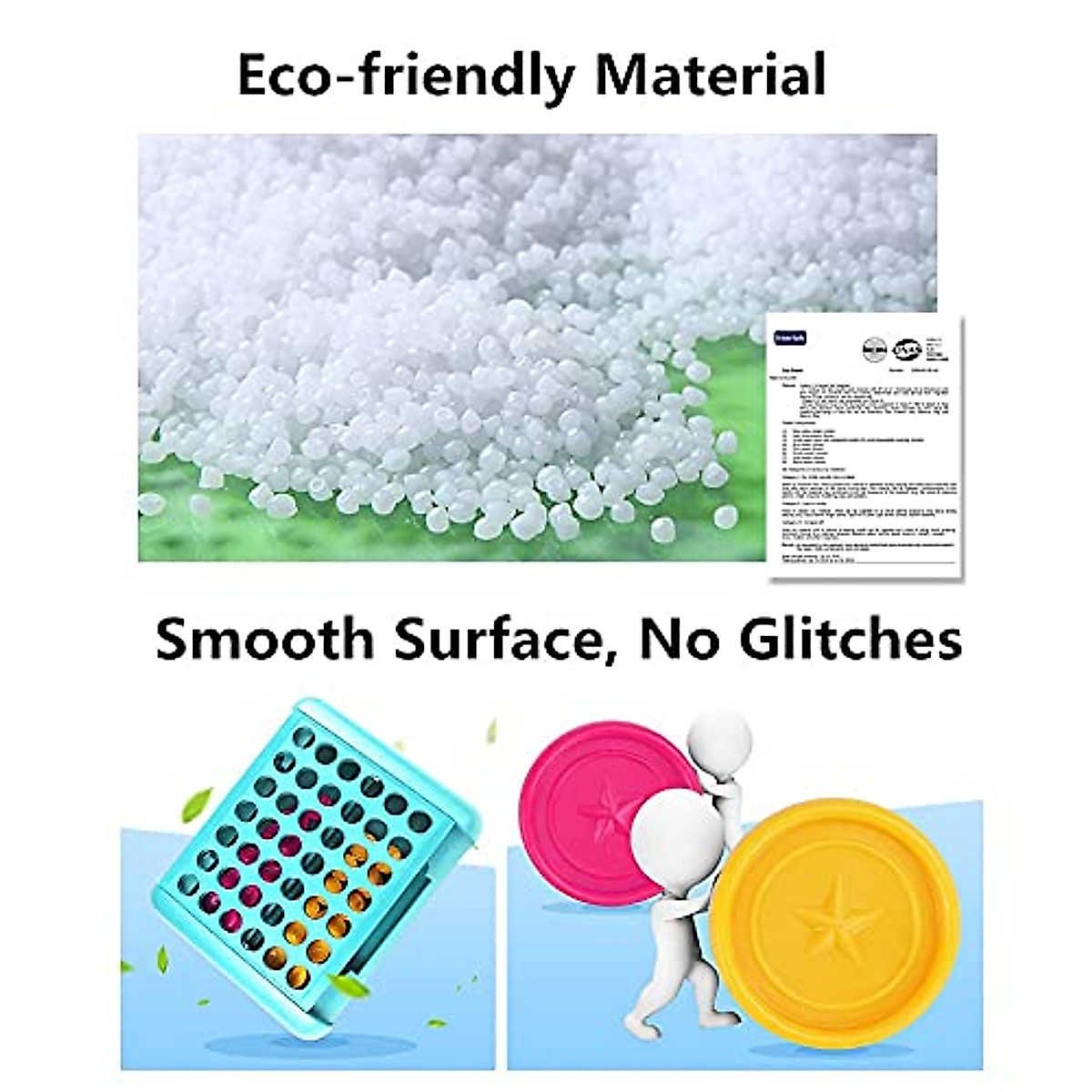 Pup Go 4 in a Row Game - 6 Spare Discs Included, Board Games Toys for Boys, Classic Four in a Row and Family Fun Games for Ages 3 4 5 6 7 8 12 Year Old Kids Children Adults (Green)