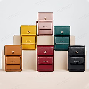 SUMGOGO Crossbody Bag for Women Leather Small Shoulder Purse Phone Bag Handbag Wallet