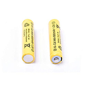 GSUIVEER AAA NiCd 600mAh 1.2v Rechargeable Battery for Outdoor Solar Lights Garden Lamp (12 Pack AAA NiCD)