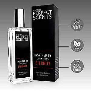 Perfect Scents Fragrances | Inspired by Eternity | Cologne for Men | Vegan, Paraben Free | Never Tested on Animals | 2.5 Fluid Ounces