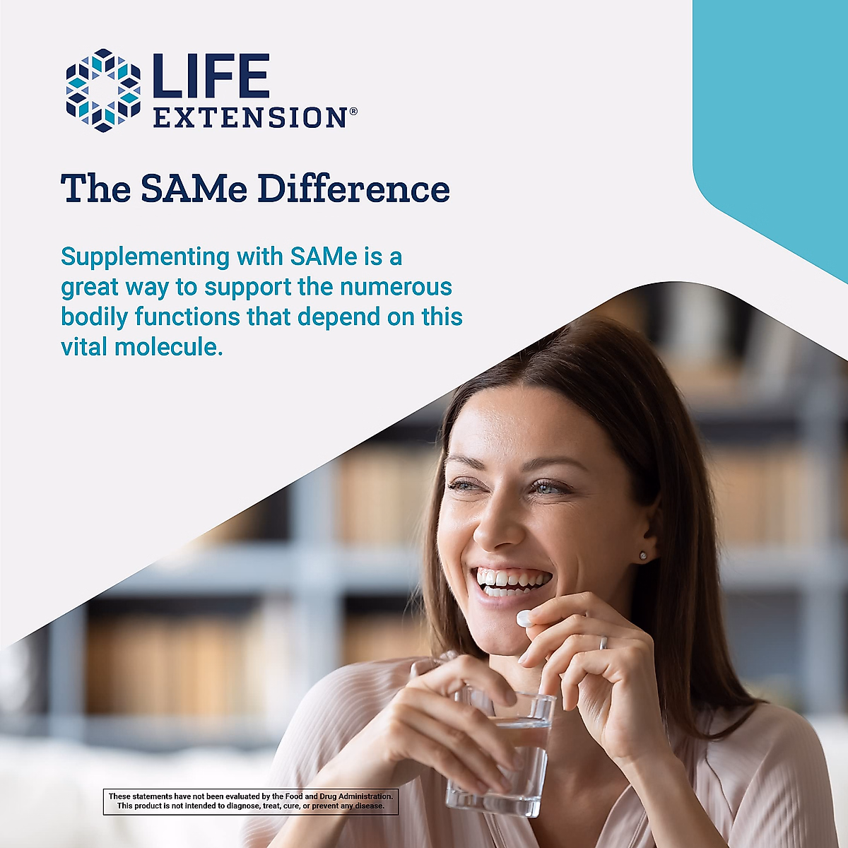 Life Extension Same 400 mg Enteric-Coated S-Adenosyl-Methionine Mood Support, Liver Health & Healthy Joint Function Support Supplement - Non-GMO, Gluten Free - 30 Enteric-Coated Vegetarian Tablets