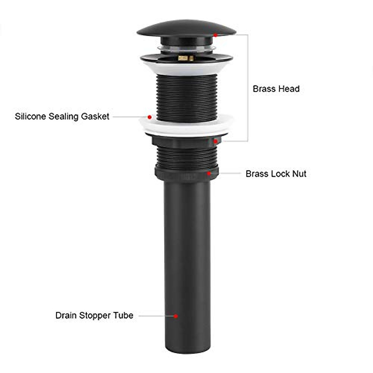 Pyhodi Basin Sink Durable Solid Bathroom Sink Easy to Install Bathroom for Kitchen