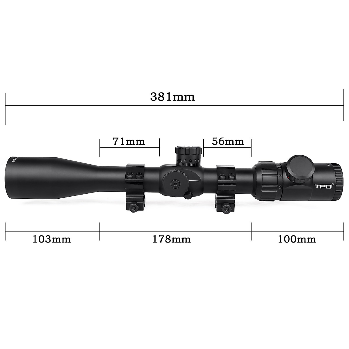MK6.5-20X42SAL Hunting Rifle Scope 30mm Tube Red/Green/Blue Illuminated Glass Etched Reticle SFP Riflescope w/Side Parallax Adjustment (MK6.5-20X42)
