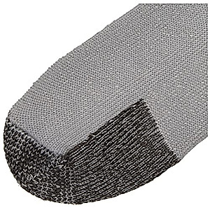thorlos mens Kx Max Cushion Crew Hiking Socks, Grey, Large US
