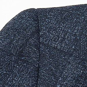 Men's Casual Plaids Printed Suit Jacket Lightweight 2 Button Slim Fit Sport Coat Stylish Basic Business Blazer (Blue,Large)