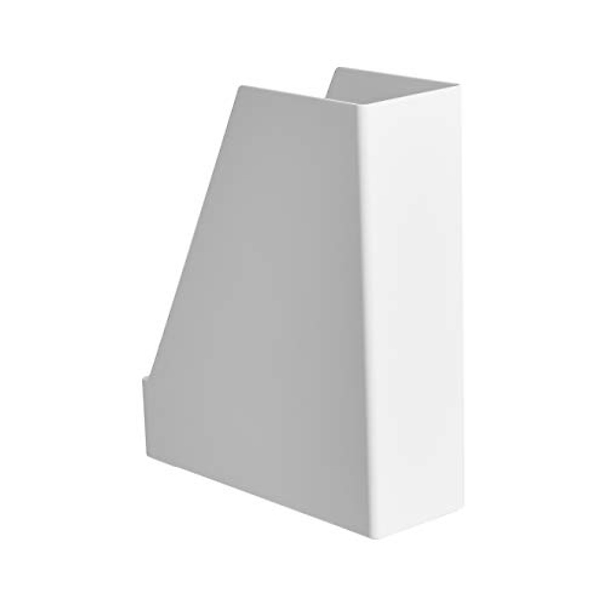 Amazon Basics Plastic Desk Organizer - Magazine Rack, White, 2-Pack & Plastic Desk Organizer - Magazine Rack, Black, 2-Pack