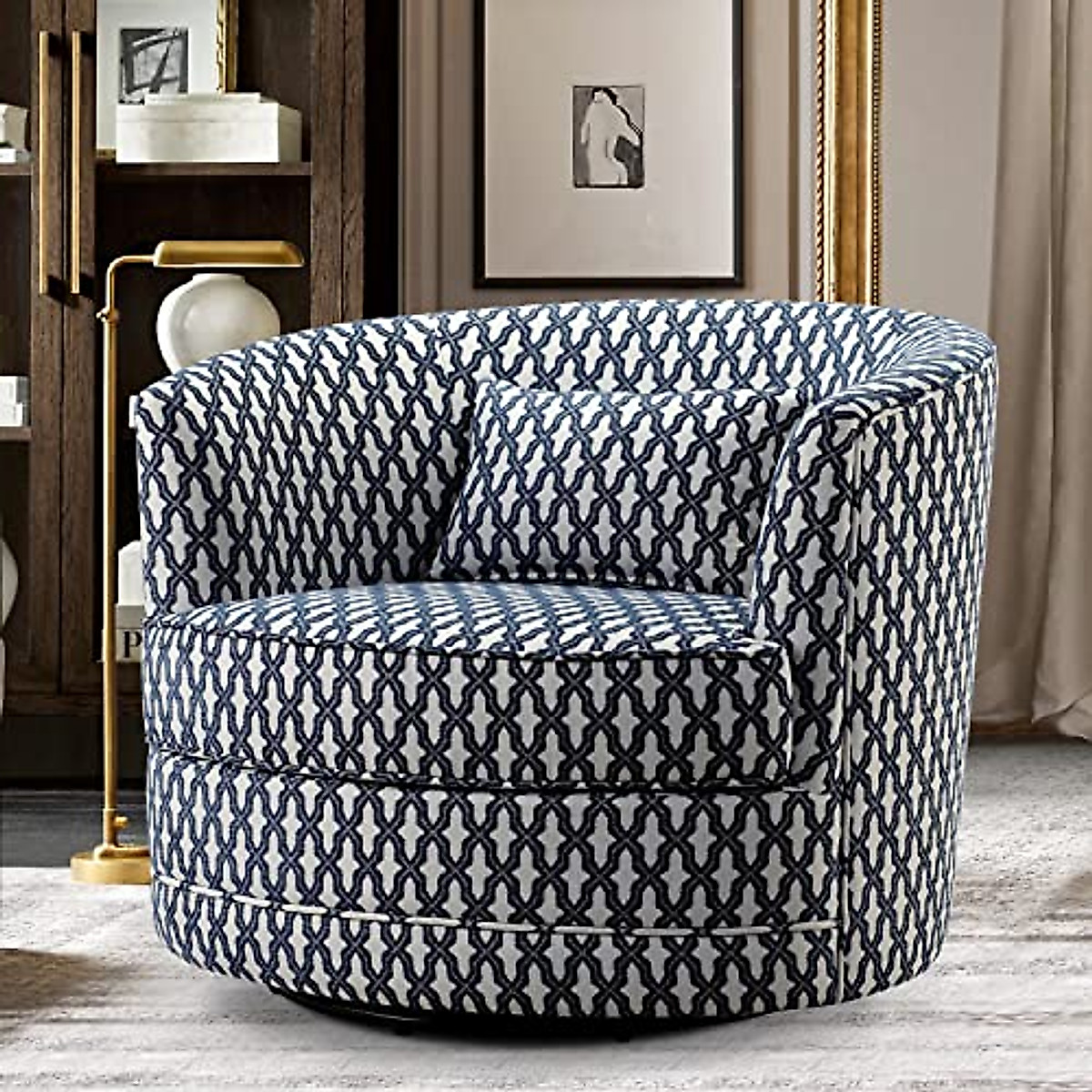 Rosevera Swivel Accent Chairs for Living Room Furniture Swivel Chairs for Bedroom Swivel Barrel Chair Small Swivel Accent Chair Modern Swivel Chair Accent Chairs for Apartment, Studio