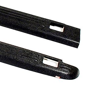 Westin 72-01151 Molded Truck Bed Rail Caps Ribbed with Stake Holes fits 1999-2007 Silverado Sierra 1500 2500 (2007 Classic only)(6'6" bed) Textured Black 1 Pair
