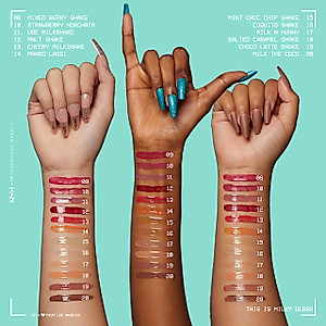 NYX PROFESSIONAL MAKEUP This Is Milky Gloss, Lip Gloss with 12 Hour Hydration, Vegan - Strawberry Horchata (Mauve Pink)