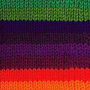 Red Heart Super Saver Yarn (5oz Each Skein) Bundled with Benzy Quick Locking Stitch Markers (20ct) (4 Pack, Favorite Stripe)