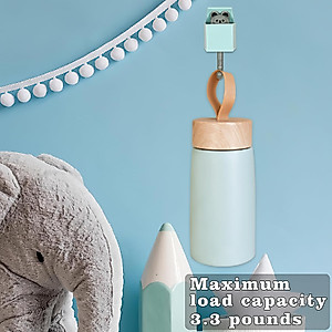 Nokiils 4 Pcs Cute Cat Key Holder, Creative Adhesive Mouse Cat Wall Hooks, Cute Room Decor Hook for Coat, Scarf Hat Towel Key Bag Wall Decoratives