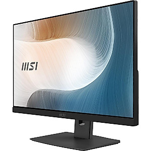MSI Modern AM241P AIO Desktop, 23.8" FHD IPS-Grade LED, Intel Core i5-1135G7, 8GB Memory, 256GB SSD, WiFi 6, BT 5.1, Black, Windows 10 Home (11M-032US)