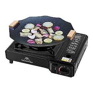 Camping Stove Gass, Outdoor Stove Single Burner, Gass Cooker Single Burner Stove, Camping Stove with Automatic Ignition, Portable Camp Grill for Outdoor Cooking Grill, Bbq, Hiking, Camping Gear