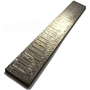 Aibote VG10 Custom Handmade Damascus Stainless Steel Billet Bar Blank Blade for Knife Making|Jewelry Making|Cutlery Making and for Other Making Purpose (300x50x3mm, C)