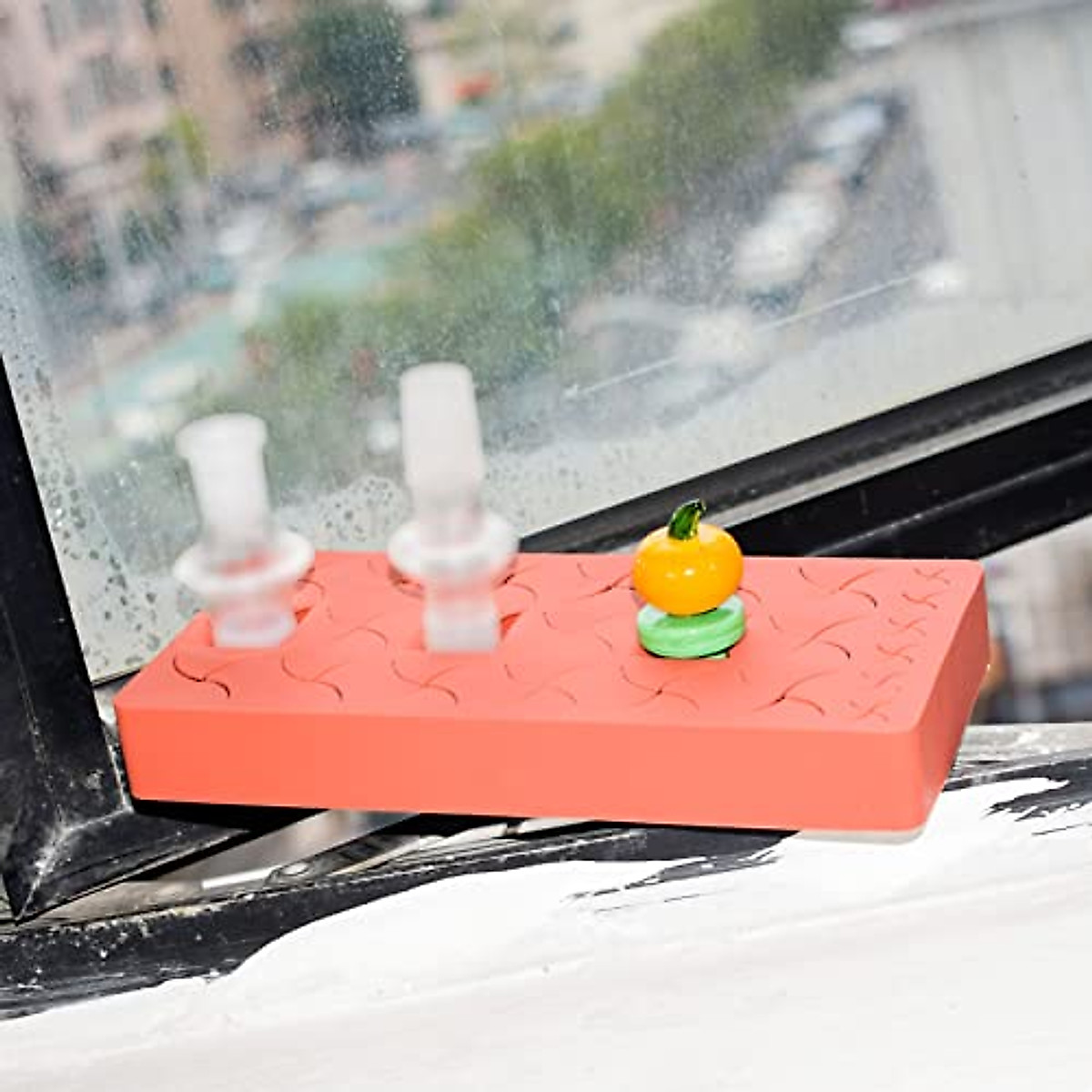 Multi-Function Silicone Storage Box, Silicone Multi-Grid Storage Display Rack, Metal Tool Glass Accessories Storage Box (M)