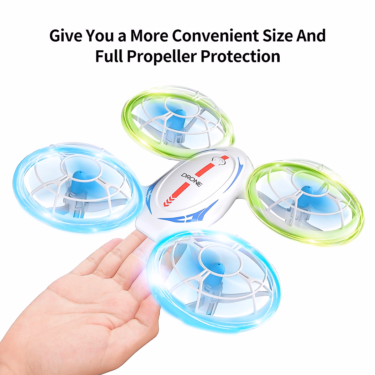 ACECHUM LED Mini Drones for Kids, Remote Control Small Drone with Altitude Hold, 360° Tumbling and 360° Rotating Colorful Flight, Flying Toys for 3 4 5 6 7 8-12 Year Old Boys Girls Gifts