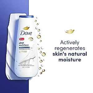 Dove Body Wash Deep Moisture 4 Count For Dry Skin Moisturizing Skin Cleanser with 24hr Renewing MicroMoisture Nourishes The Driest Skin 20 oz