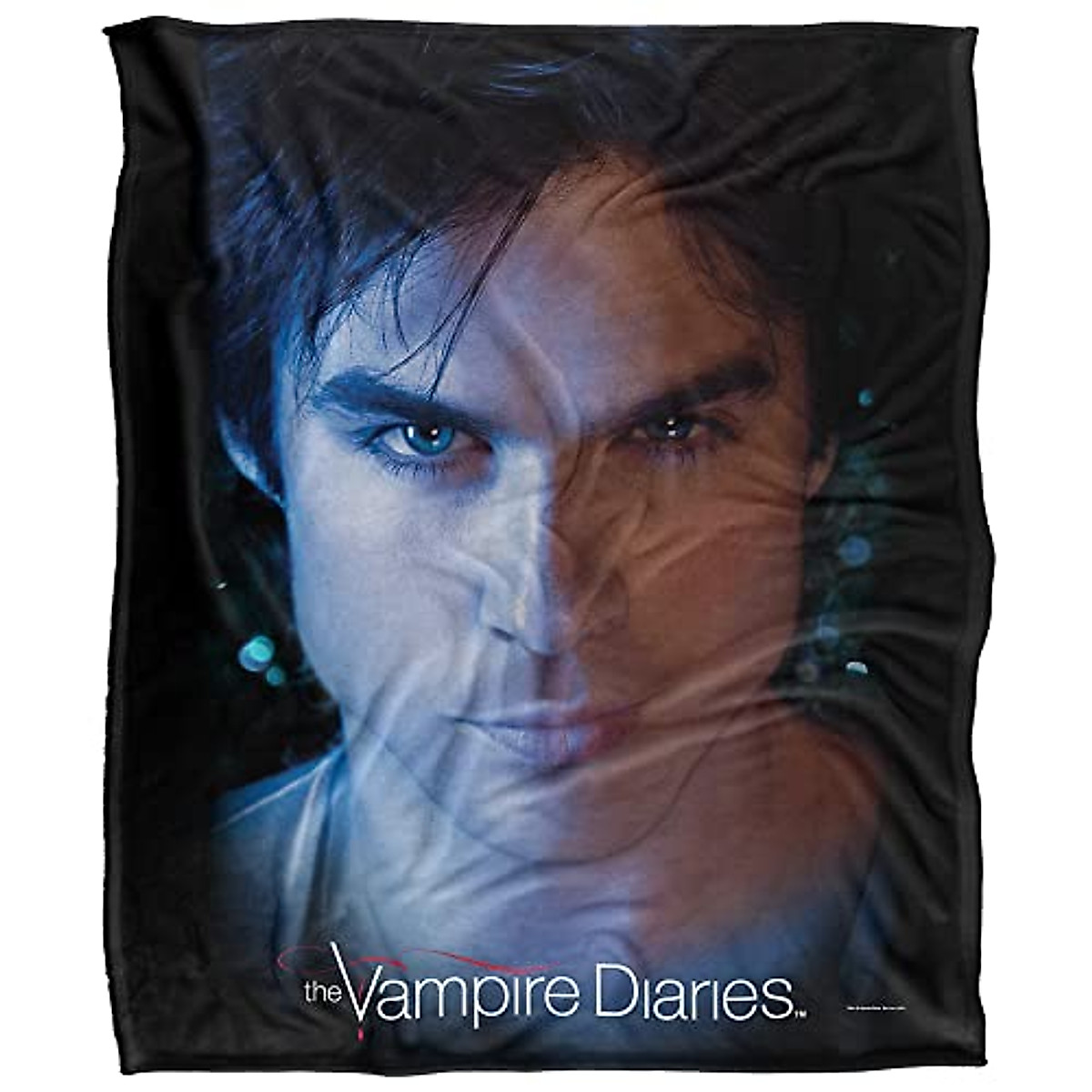 Vampire Diaries Damon Eyes Officially Licensed Silky Touch Super Soft Throw Blanket 50" x 60"