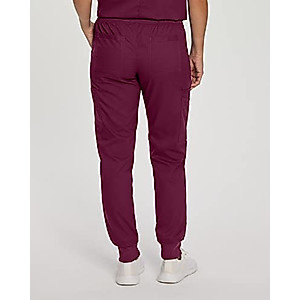 Landau Proflex Tailored Fit Stretch 7-Pocket Jogger Scrub Pants for Women 2030PRV Wine