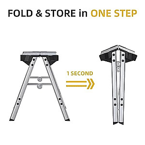 MTKOALA Folding Aluminum Step Stool - 400 lb Load Capacity - Foldable & Sturdy - Ideal for Adults, Kids, and Babies