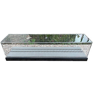 Yamix HO Scale Train Display Case Showcase Dustproof Display Box for 1/18 Scale Model Train