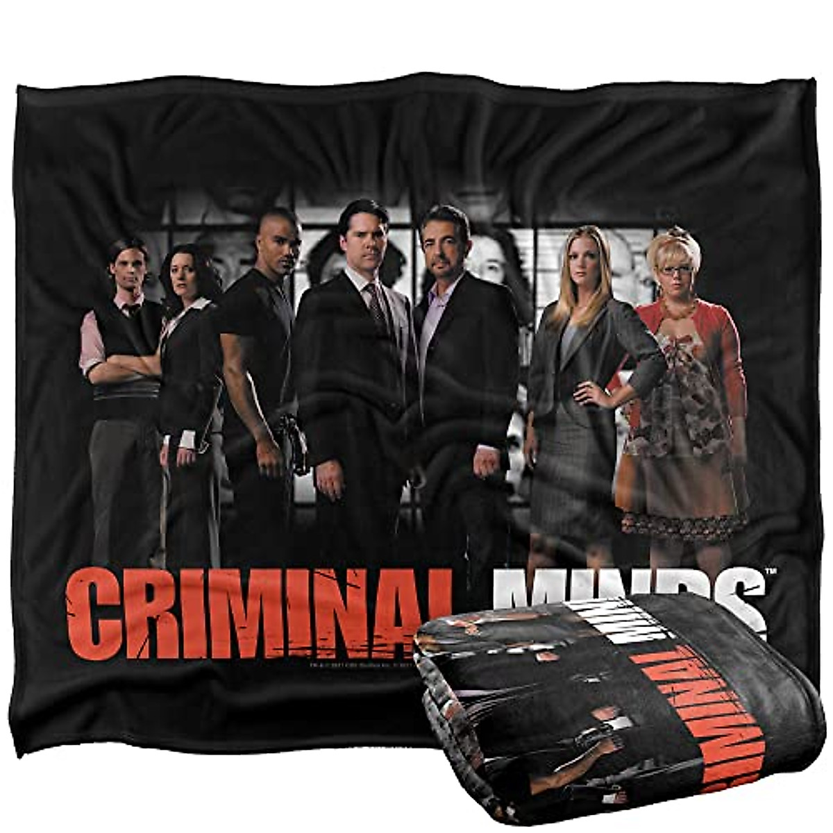Criminal Minds The Brain Trust Officially Licensed Silky Touch Super Soft Throw Blanket 50" x 60"