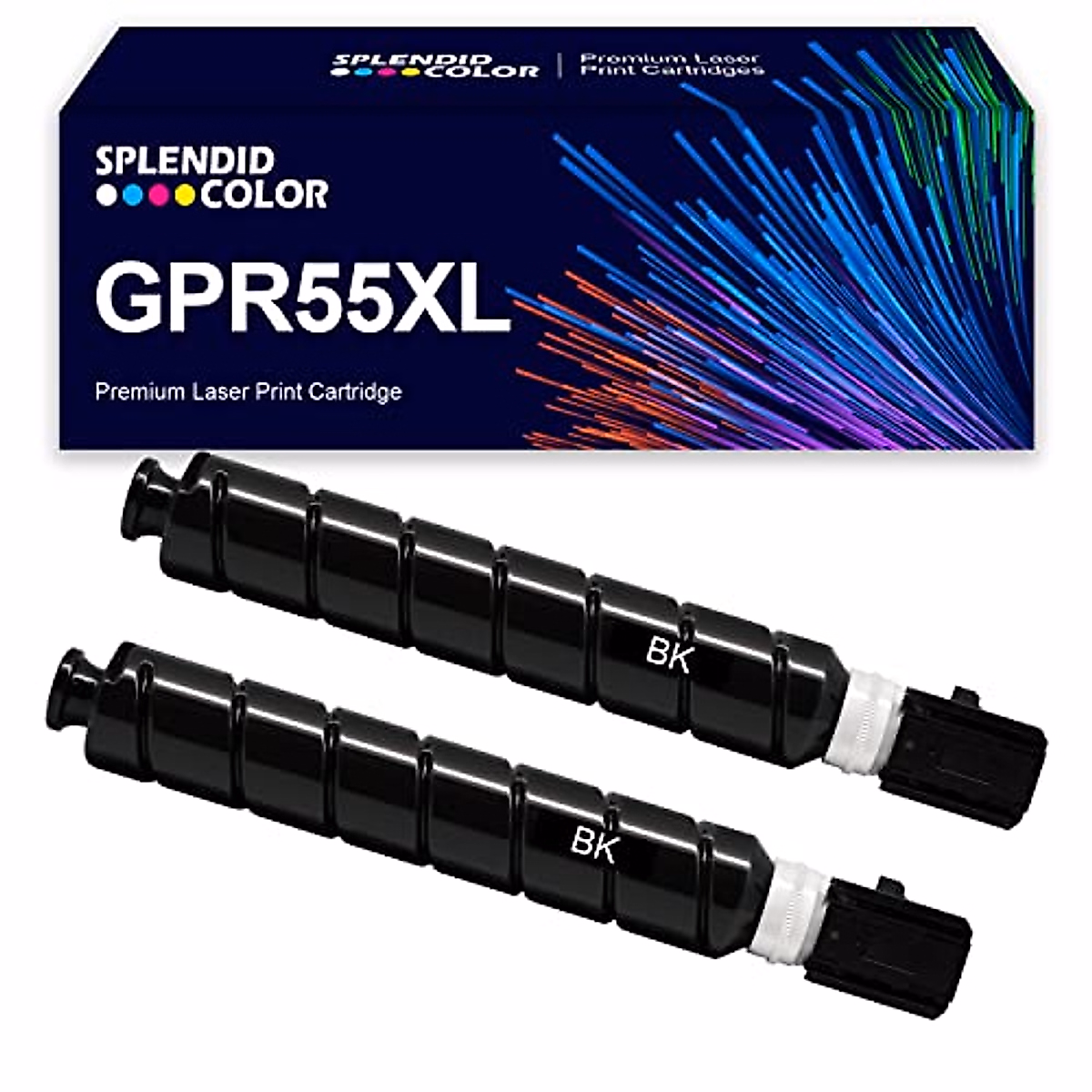 SPLENDIDCOLOR Remanufactured High Yield 2BK GPR55 GPR-55 Black (0418C003AA) Toner Cartridge Replacement for Canon ImageRunner Advance C5535 C5535i C5540 C5540i C5550 C5550i C5560 C5560i Printer.