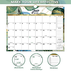 2023-2024 Calendar - July 2023 - Dec 2024, 11.6'' × 14.8'', Monthly Calendar 2023-2024, Spiral Bound, Hanging Hook, Premium Paper, Large Grids, Julian Dates