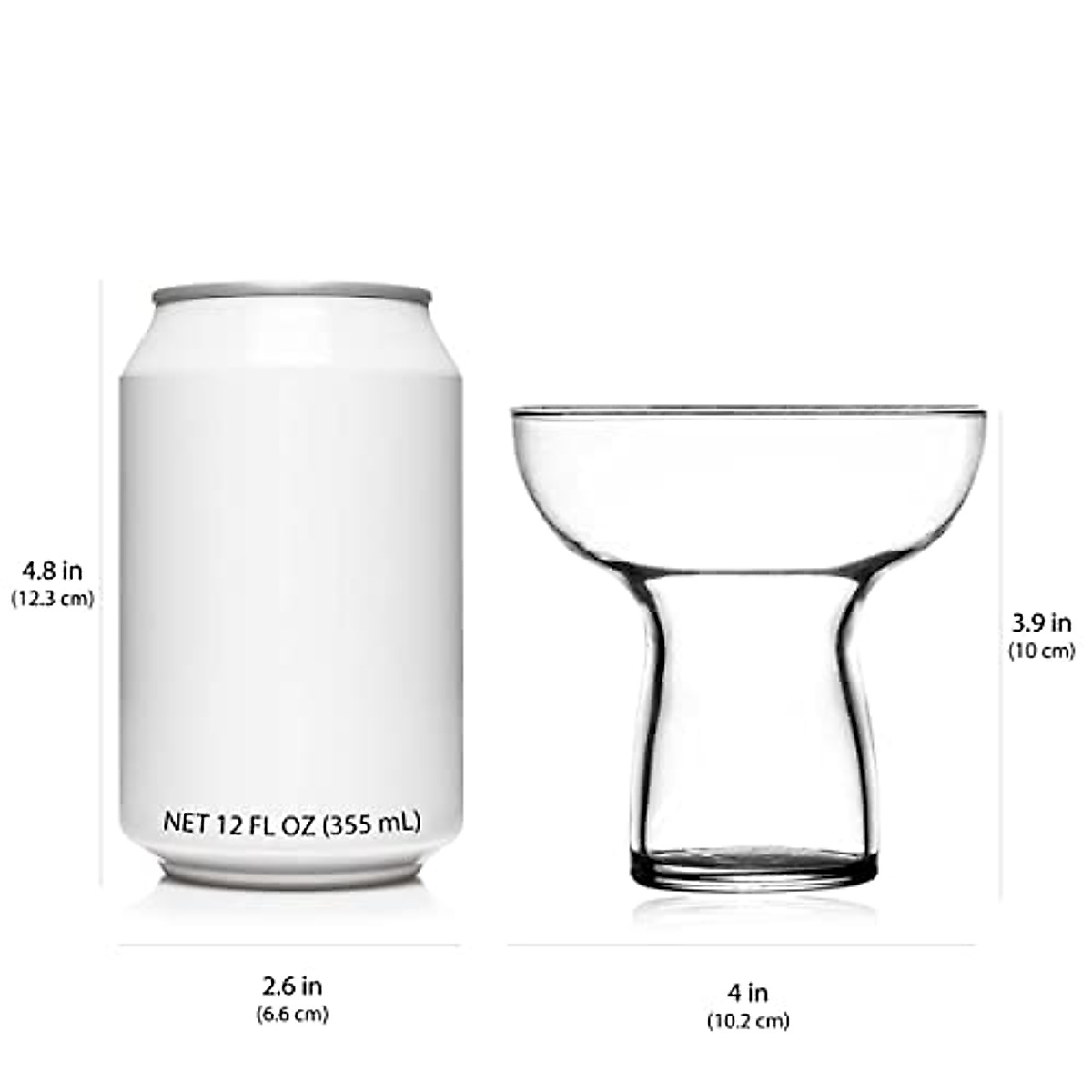 Libbey Stemless Margarita Glasses, 10.25-ounce, Set of 6