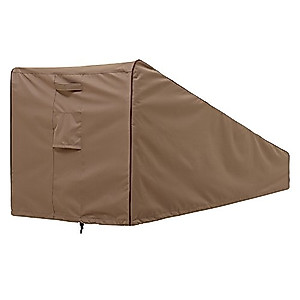 Finnhomy Waterproof Patio Lounge Chaise Chair Covers Set of 2 600D Heavy Duty Outdoor Chaise Lounge Cover Furniture Covers 78" L X 30" W X 31" H, Brown