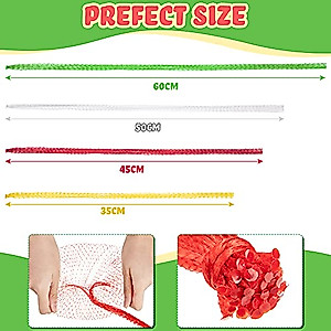 300 Pieces Reusable Mesh Bags Nylon Netting, Onion Bags Pack Seafood Boiling Bags Plastic Mesh for Storage of Fruit Vegetable Seafood Boil Bags for Crawfish Shellfish Crab Cooking Mesh Bags, 4 Sizes